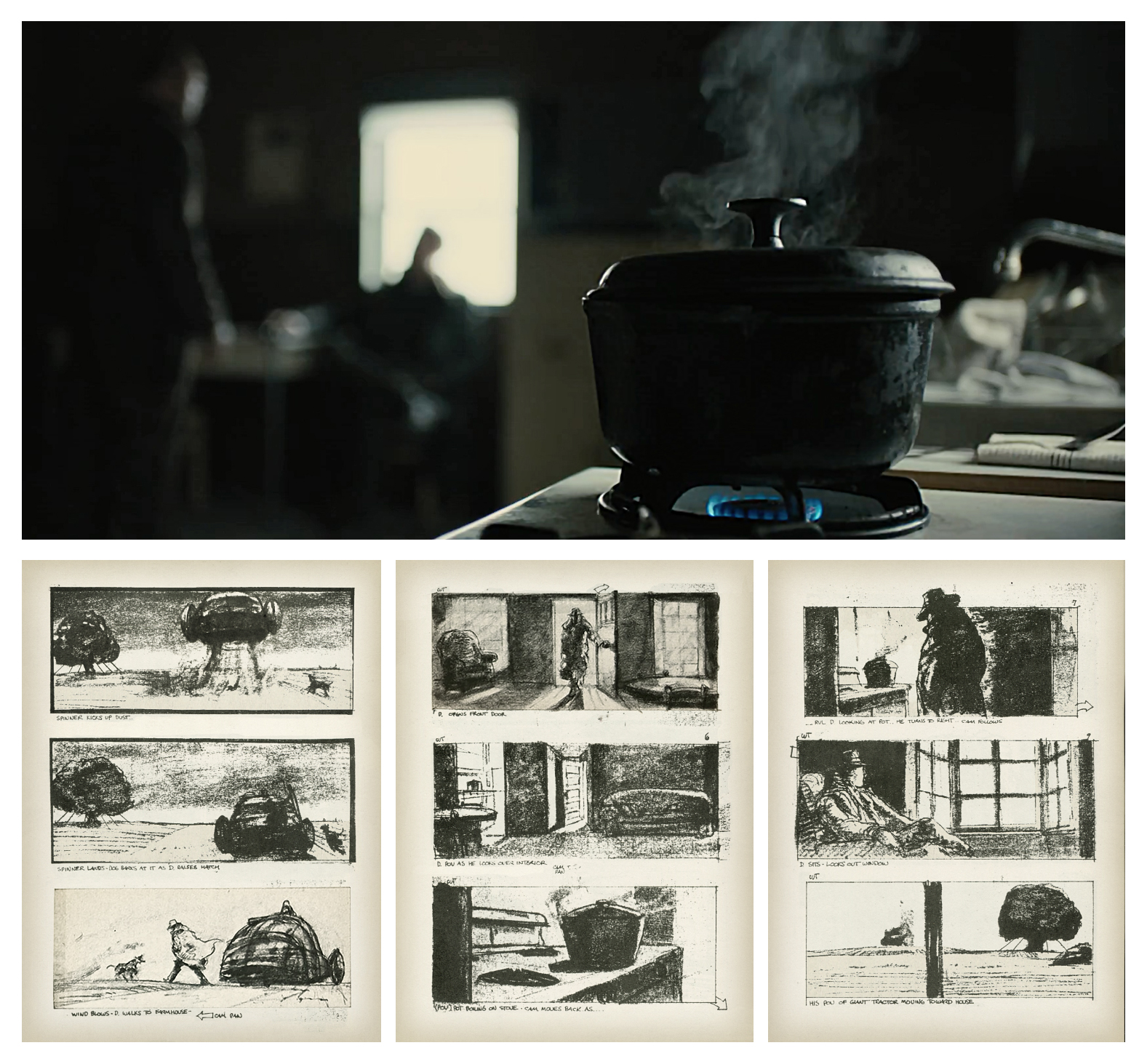 It’s a nice touch including the farmhouse / boiling soup scene ...